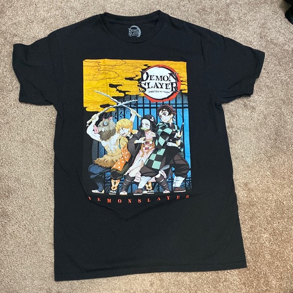 Demon Slayer | Shirts | Demon Slayer Black Tee | Poshmark